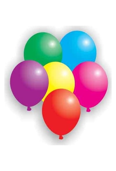 Buket Karışık Renkli Orta Boy Balon 100 Lü Paket