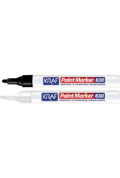 Kraf Paint Markör 830 Beyaz Kraf Paint Markör 830 Beyaz