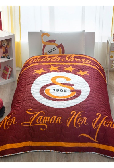 Taç Galatasaray GS Logo Tek Kişilik Lisanslı Yatak Örtüsü Seti Taç Galatasaray GS Logo Tek Kişilik Lisanslı Yatak Örtüsü Seti