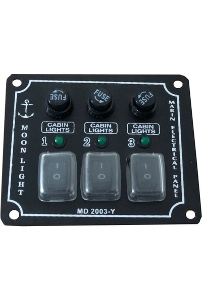 Moon Light MD 2003 Y 3'lü Yatay Switch Panel