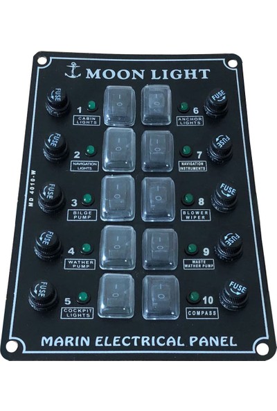 Moon Light MD 4020 W 20'li Dikey Switch Panel Moon Light MD 4020 W 20'li Dikey Switch Panel