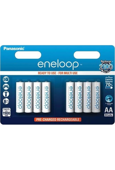 PANASONİC ENELOOP 1900 Mah ŞARJLII PİL (8 Adet)
