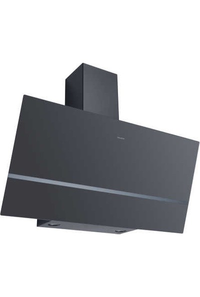 Dominox DPJ 915 V BK Davlumbaz, Siyah Cam, 90 cm