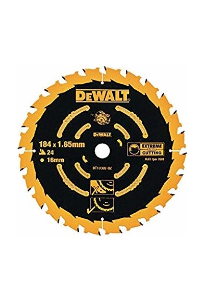 Dewalt Dt10302 - 185X16Mm 24T Extreme Daire Testere Bıçak Dewalt Dt10302 - 185X16Mm 24T Extreme Daire Testere Bıçak