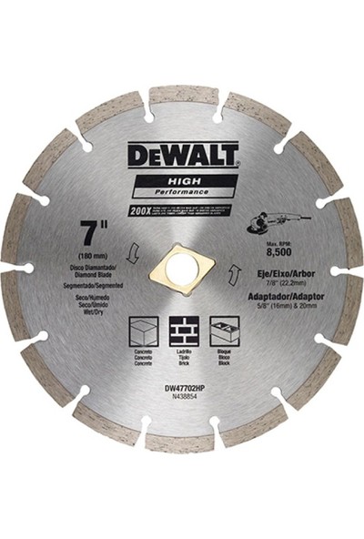 Dewalt Dw47702Hp 180Mm Segmanlı Elmas Disk-Dewal Dewalt Dw47702Hp 180Mm Segmanlı Elmas Disk-Dewal