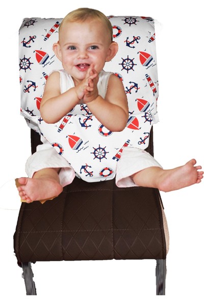 Baskaya Bebek Sandalye Güvenliği Kumaş Ayarlanabilir Emniyet Kemerli