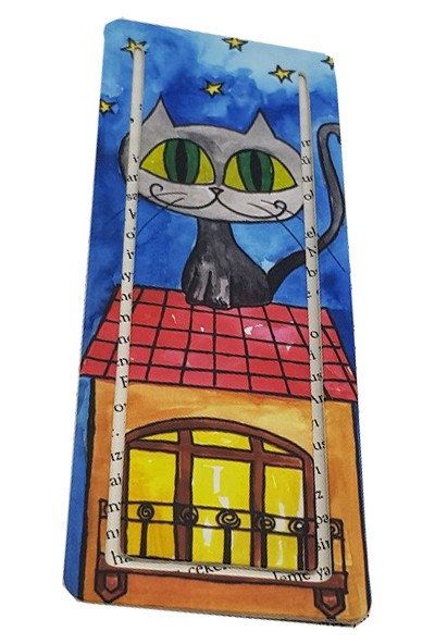 İstisna Ataç Kesim Dam Üstü Kedi Kitap Ayracı