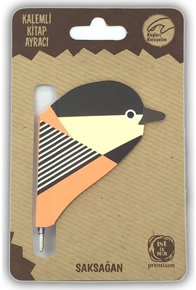 İstisna Kalemli Kuşlar Mıknatıslı Kitap Ayracı Saksağan İstisna Kalemli Kuşlar Mıknatıslı Kitap Ayracı Saksağan