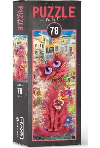 Blue Focus BF058 Pretty Cat 78 Parça Puzzle Blue Focus BF058 Pretty Cat 78 Parça Puzzle