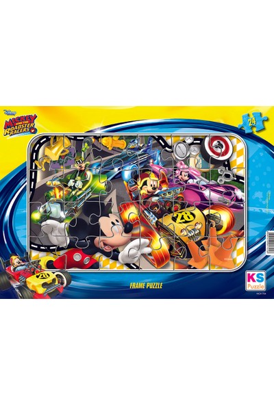Ks Games Mickey Roadster Racers 24 Parça Çerçeveli Puzzle - MCH704