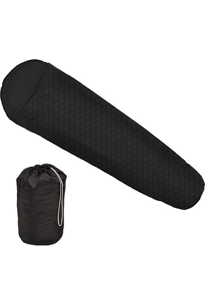 Yerli Siyah Uyku Tulumu Kapitone Tulum 2139