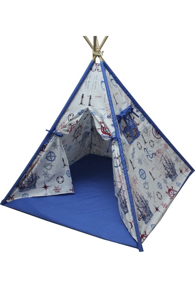 Baskaya Ahşap Kızıldereli Minderli Çocuk Oyun Çadırı Baskaya Ahşap Kızıldereli Minderli Çocuk Oyun Çadırı
