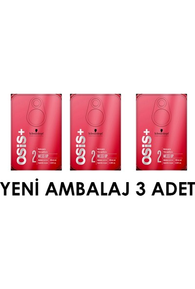 3X Osis Mess Up Mat Şekillendirici Krem Wax 100 ml 3X Osis Mess Up Mat Şekillendirici Krem Wax 100 ml