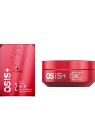 Osis Flex Wax Ultra Güçlü 85 ml+Osis Mess Up Mat Wax Osis Flex Wax Ultra Güçlü 85 ml+Osis Mess Up Mat Wax