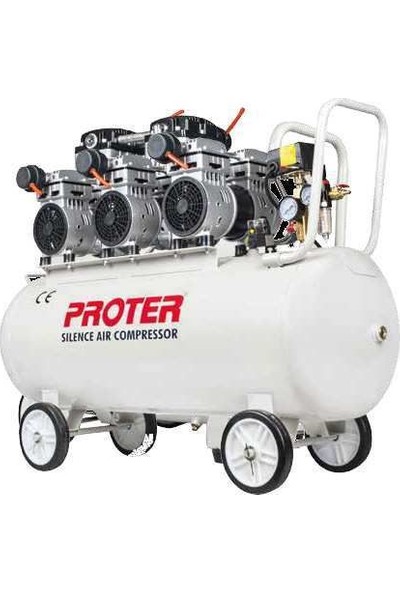 Proter 100 Lt. 8 Bar Sessiz Yağsız Kompresör Proter 100 Lt. 8 Bar Sessiz Yağsız Kompresör