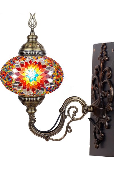 Mozaik Aplik Otantik Gece Lamba El Yapımı Mozaik Bahçe Lambası Mozaik Aplik Otantik Gece Lamba El Yapımı Mozaik Bahçe Lambası