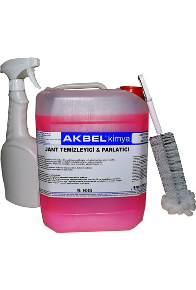 Akbel Jant Temizleyici Ve Parlatıcı 5 Kg+Uygulama Spreyi Akbel Jant Temizleyici Ve Parlatıcı 5 Kg+Uygulama Spreyi