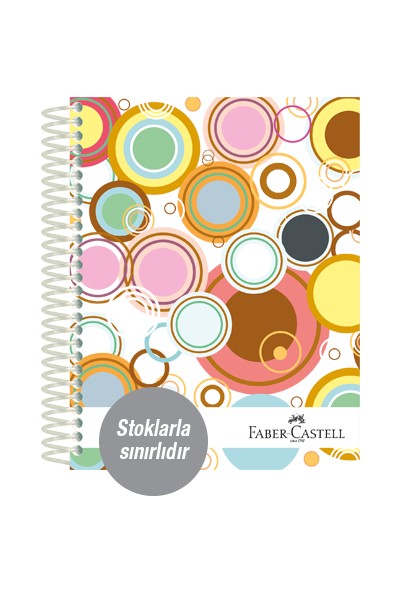 Faber-Castell Sert Kapak Seperatör.3+1 Daireler Defer 160 Yaprak (stoklarla s Faber-Castell Sert Kapak Seperatör.3+1 Daireler Defer 160 Yaprak (stoklarla s