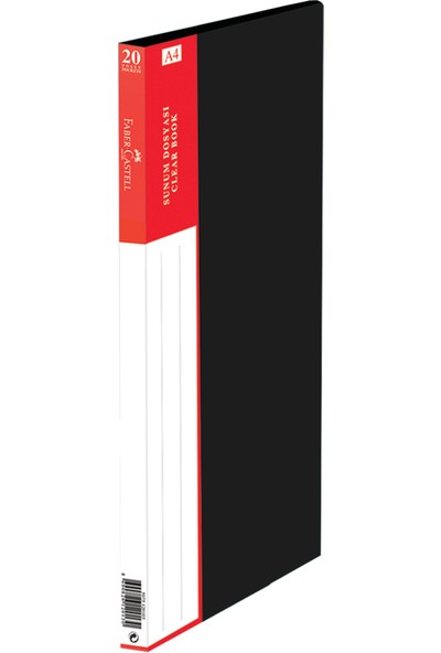 Faber-Castell Standart Sunum Dosyası 20 Yaprak Siyah Faber-Castell Standart Sunum Dosyası 20 Yaprak Siyah