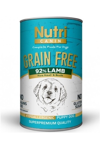Nutri Canin Tahılsız Kuzulu Yavru Köpek Konservesi - 400 gr