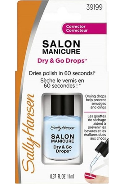 Sally Hansen Salon Manicure Dry - Go Drops 60 Saniyede Oje Kurutucu Damla Sally Hansen Salon Manicure Dry - Go Drops 60 Saniyede Oje Kurutucu Damla
