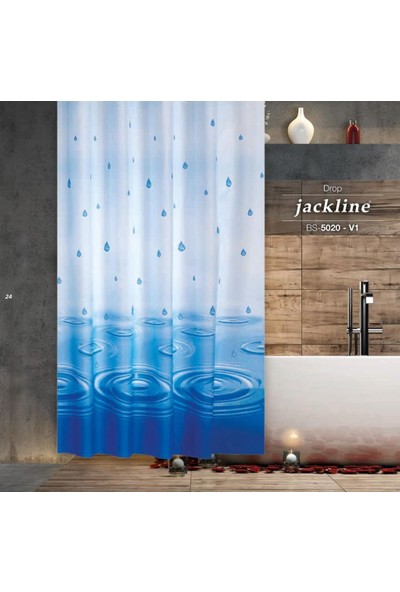 Zethome Jackline Banyo Duş Perdesi 5020 Tek Kanat Mavi 1X180x200 Zethome Jackline Banyo Duş Perdesi 5020 Tek Kanat Mavi 1X180x200