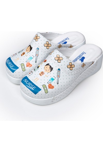 Terliksabo Özel Tasarım Beyaz Hemşire Terliği