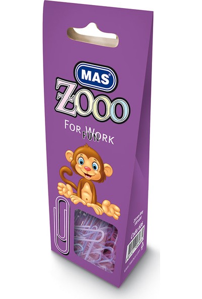 Mas Colors Karton Pakette Plastik Kapli Ataş No:3 Mor 606 Mas Colors Karton Pakette Plastik Kapli Ataş No:3 Mor 606