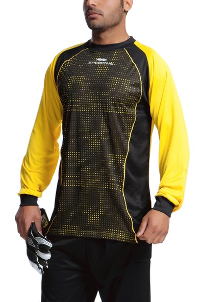 Sportive Erkek Bisiklet Yaka Sari-Siyah Uzun Kollu Kaleci Kazaği Sportive Erkek Bisiklet Yaka Sari-Siyah Uzun Kollu Kaleci Kazaği