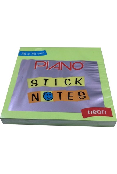 Piano 76x76 cm Yapışkanlı Not Kağıdı Neon Yeşil Postit Piano 76x76 cm Yapışkanlı Not Kağıdı Neon Yeşil Postit