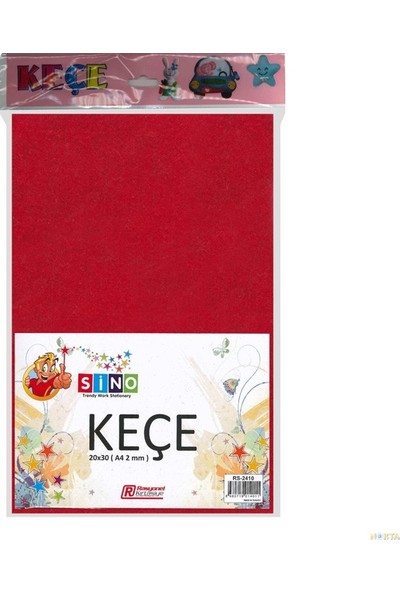 Sino 20x30 cm Keçe 10 Renk Sino 20x30 cm Keçe 10 Renk