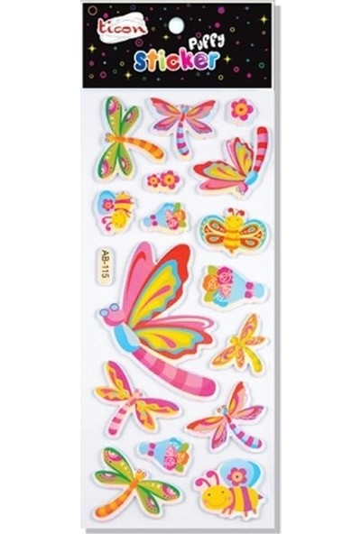Ticon Sticker Puffy 164335 (Kabartmalı) Tps-36 Ticon Sticker Puffy 164335 (Kabartmalı) Tps-36