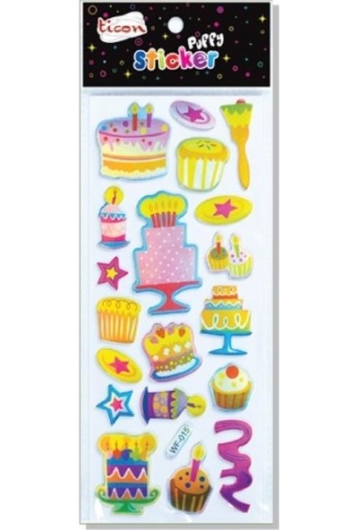 Ticon Sticker Puffy 138043 (Kabartmalı) Tps-13 Ticon Sticker Puffy 138043 (Kabartmalı) Tps-13