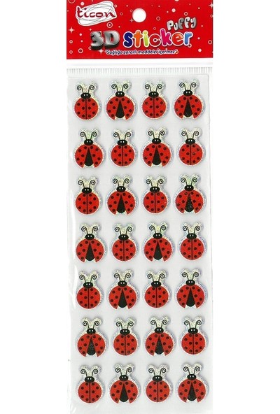 Ticon 3D Sticker Puffy 256033 (Kabartmalı) 3D-46 Ticon 3D Sticker Puffy 256033 (Kabartmalı) 3D-46