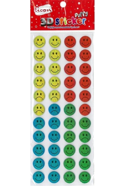 Ticon 3D Sticker Puffy 256034 (Kabartmalı) 3D-47 Ticon 3D Sticker Puffy 256034 (Kabartmalı) 3D-47
