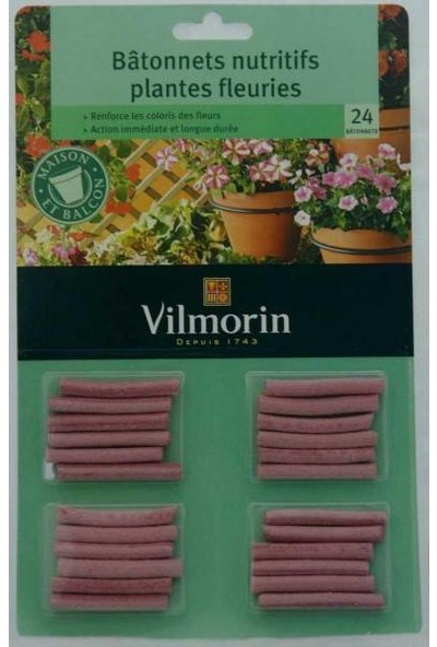 Vilmorin Çiçek Açan Bitkiler için Çubuk Besin(20 Çubuk)