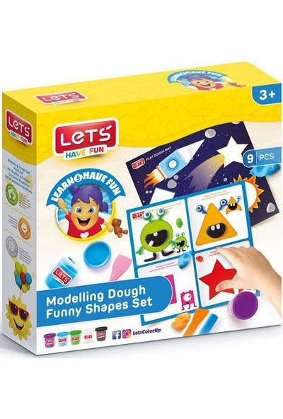 Lets Oyun Hamuru Eğlenceli Şekiller Seti (10 Parça) L9010 Lets Oyun Hamuru Eğlenceli Şekiller Seti (10 Parça) L9010