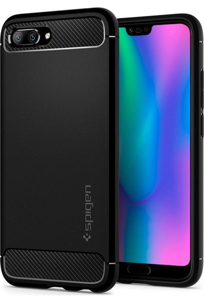 Spigen Honor 10 Kılıf Rugged Armor Black - L27CS24096