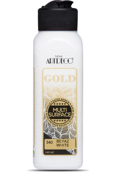 Artdeco Gold Multi Surface Satin Akrilik Boya 140ml 340 Beyaz