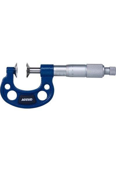 Accud Mekanik Mikrometre Disk Uçlu 0 - 25 Mm 34200102 Accud Mekanik Mikrometre Disk Uçlu 0 - 25 Mm 34200102