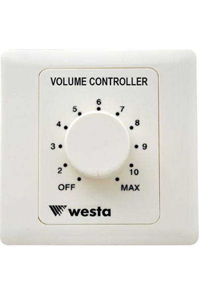 Westa VLK-10 S - 10W Trafolu Volum Kontrol Paneli Westa VLK-10 S - 10W Trafolu Volum Kontrol Paneli