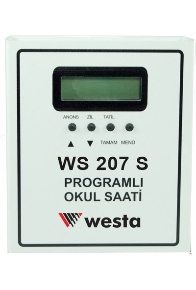 Westa WS 207 S USB Akıllı Okul Zil Saati Westa WS 207 S USB Akıllı Okul Zil Saati