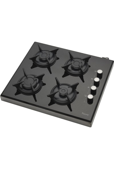 Ferre 1240 CE 4 Gözü Gazlı Setüstü Siyah Cam Ocak -LPG + Doğalgaz uyumlu Ferre 1240 CE 4 Gözü Gazlı Setüstü Siyah Cam Ocak -LPG + Doğalgaz uyumlu