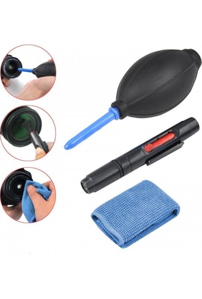 Ayex Lens / Objektif Temizlik Seti Lenspen + Pompa + Micro Fiber Bez