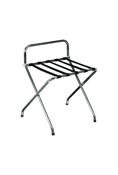 Şahnur Otel Valiz Sehpası Krom Bavul Açma Koyma Standı Masası Sırtlıklı