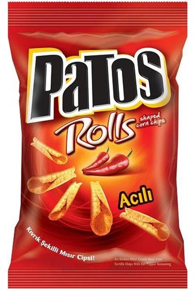 Patos Rolls Kıvırık Acılı Cipsi 116 gr