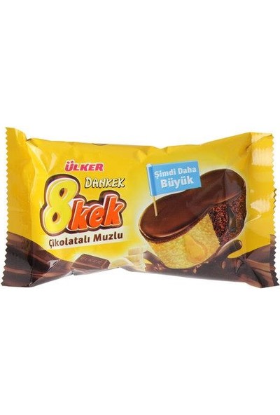 Ülker Dankek 8 Kek Çikolata Muzlu 55 gr Ülker Dankek 8 Kek Çikolata Muzlu 55 gr