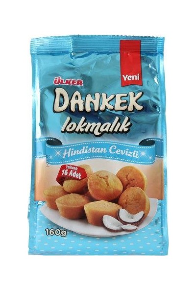 Ülker Dankek Lokmalık Hindistan Cevizli 160 Gr Ülker Dankek Lokmalık Hindistan Cevizli 160 Gr