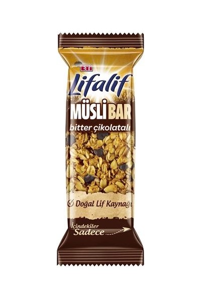 Eti Lifalif Müsli Bar Bitter Çikolatalı 35 gr Eti Lifalif Müsli Bar Bitter Çikolatalı 35 gr