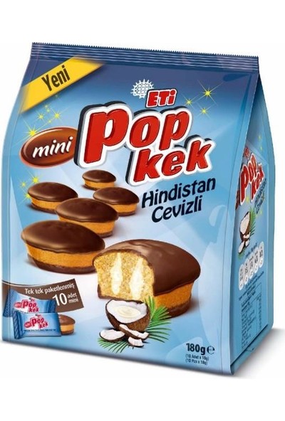 Eti Popkek Hindistan Cevizli 180 gr Eti Popkek Hindistan Cevizli 180 gr